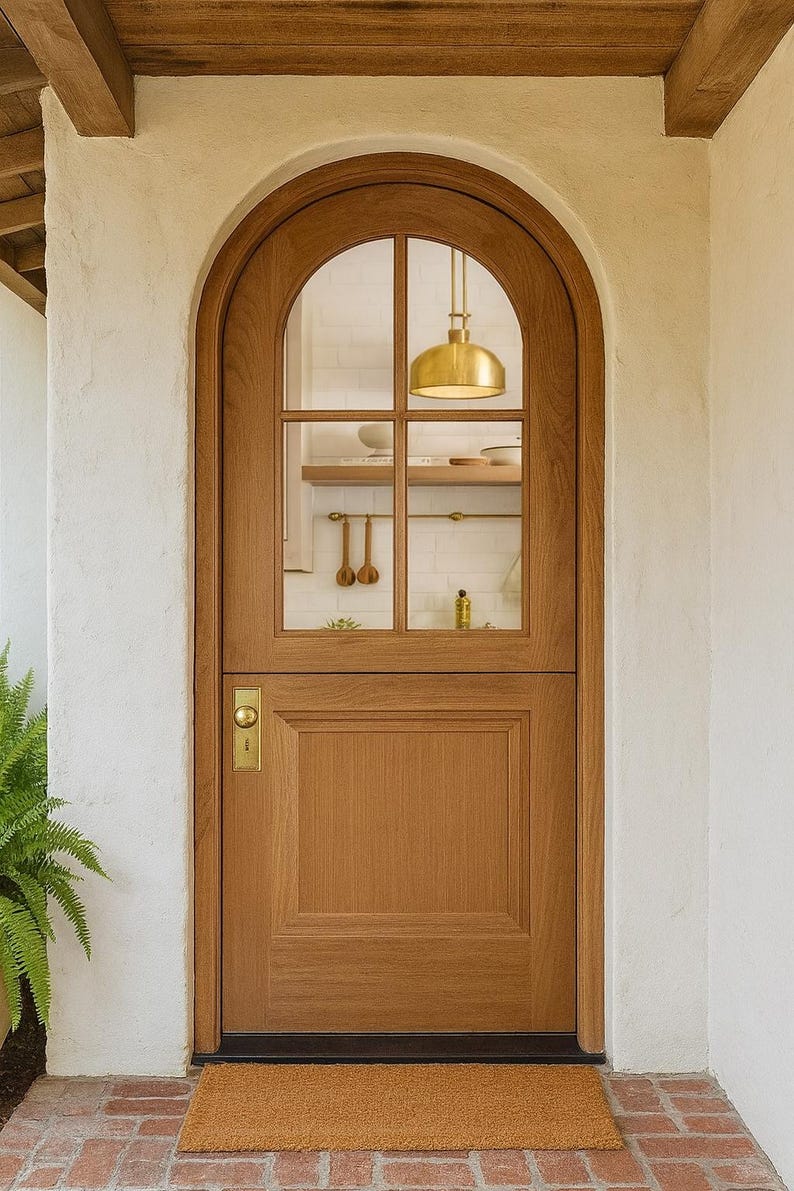Custom Arched Dutch Door: Rustic Interior/exterior Wooden Door - Etsy