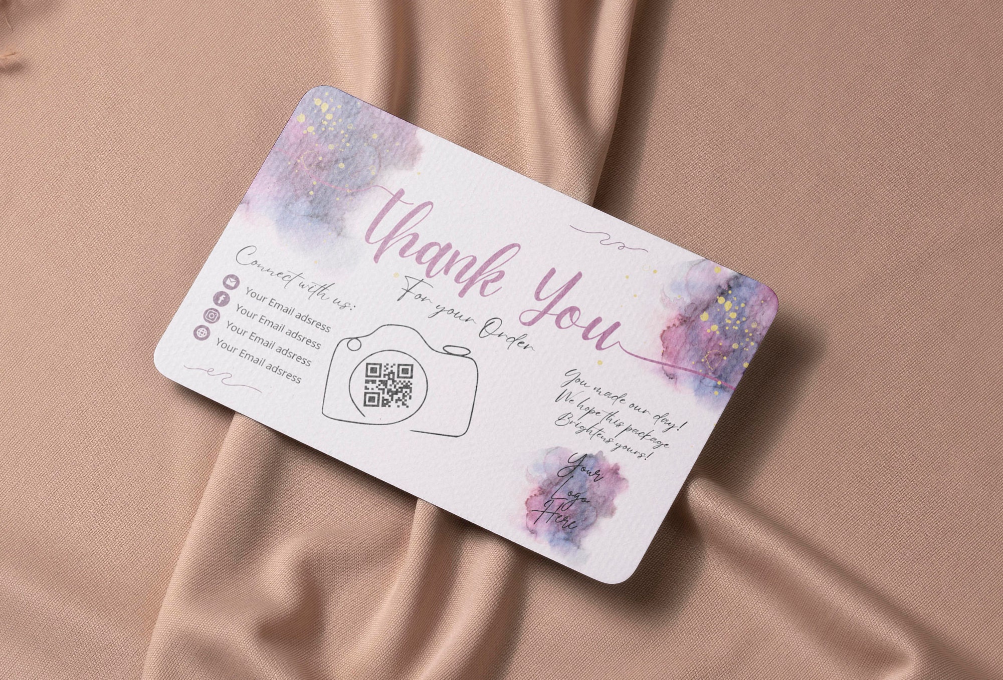 Printable Thank You Cards Business Template Poshmark Etsy - Etsy