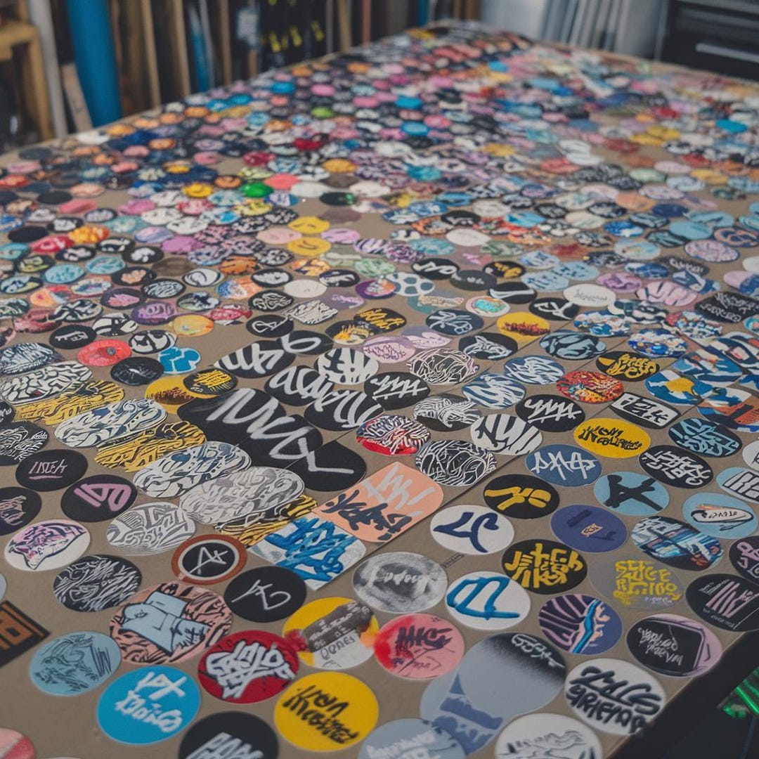 Custom Round Stickers 4.5cm – Your Design as Graffiti & Street Art ...