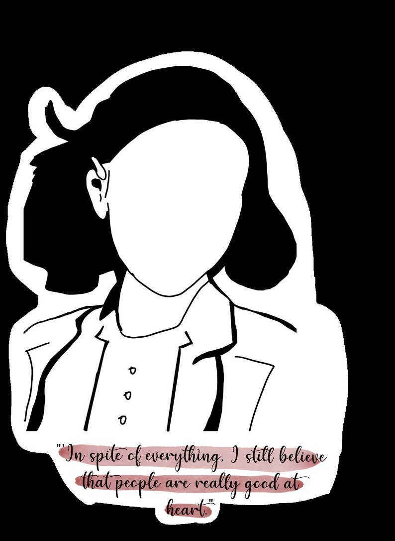 Anne Frank Sticker - Etsy