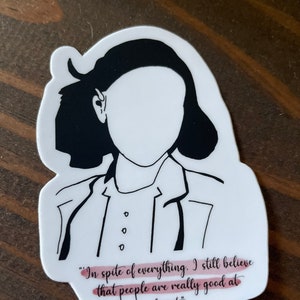 Anne Frank Sticker - Etsy