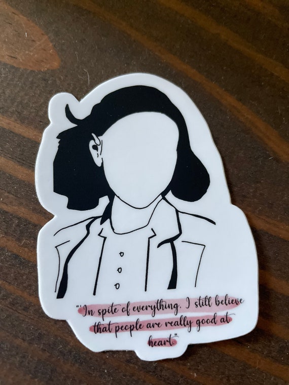 Anne Frank Sticker - Etsy