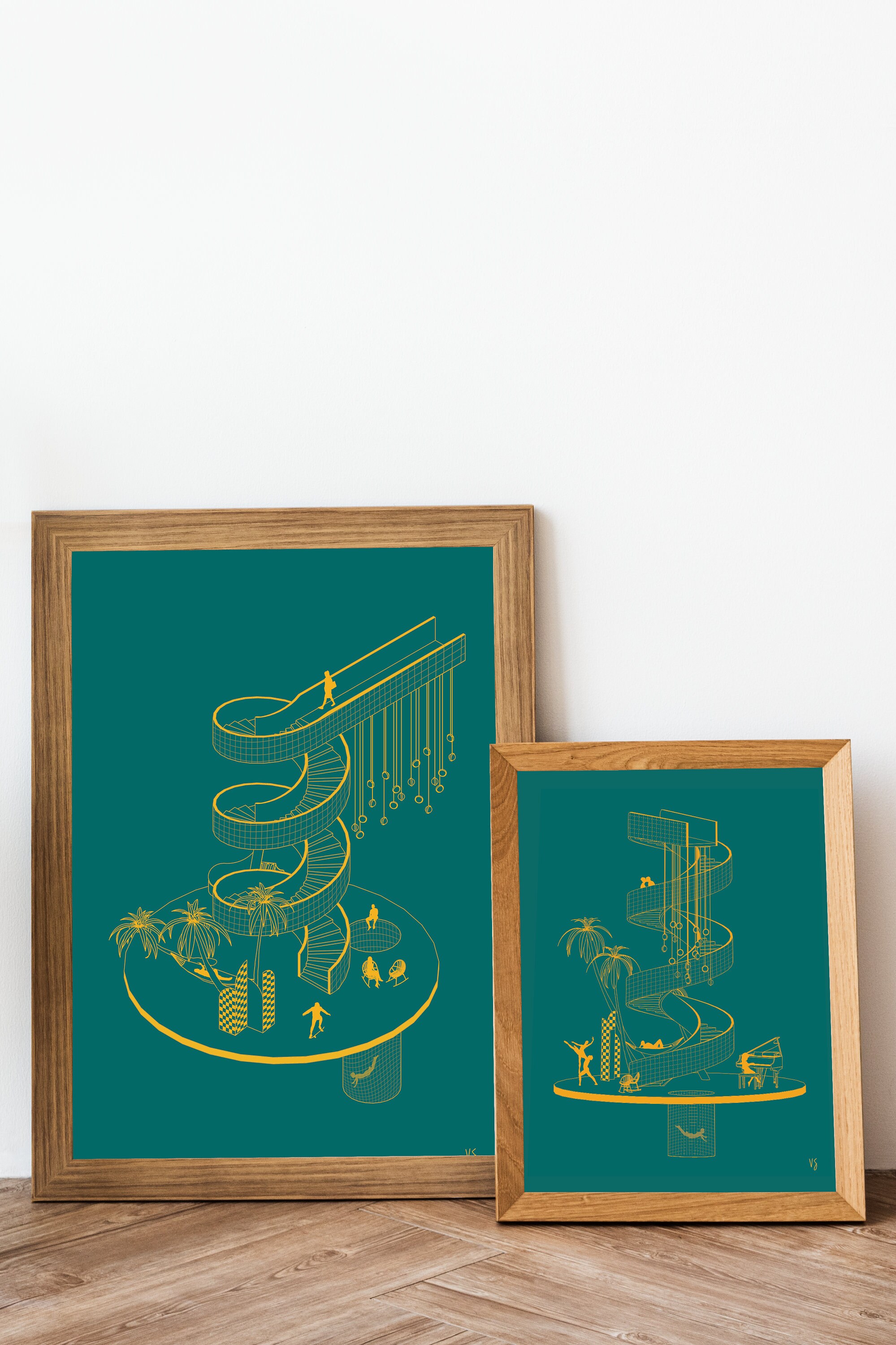 Isometric Architectural Printable Wall Art / Instant Download / Digital ...