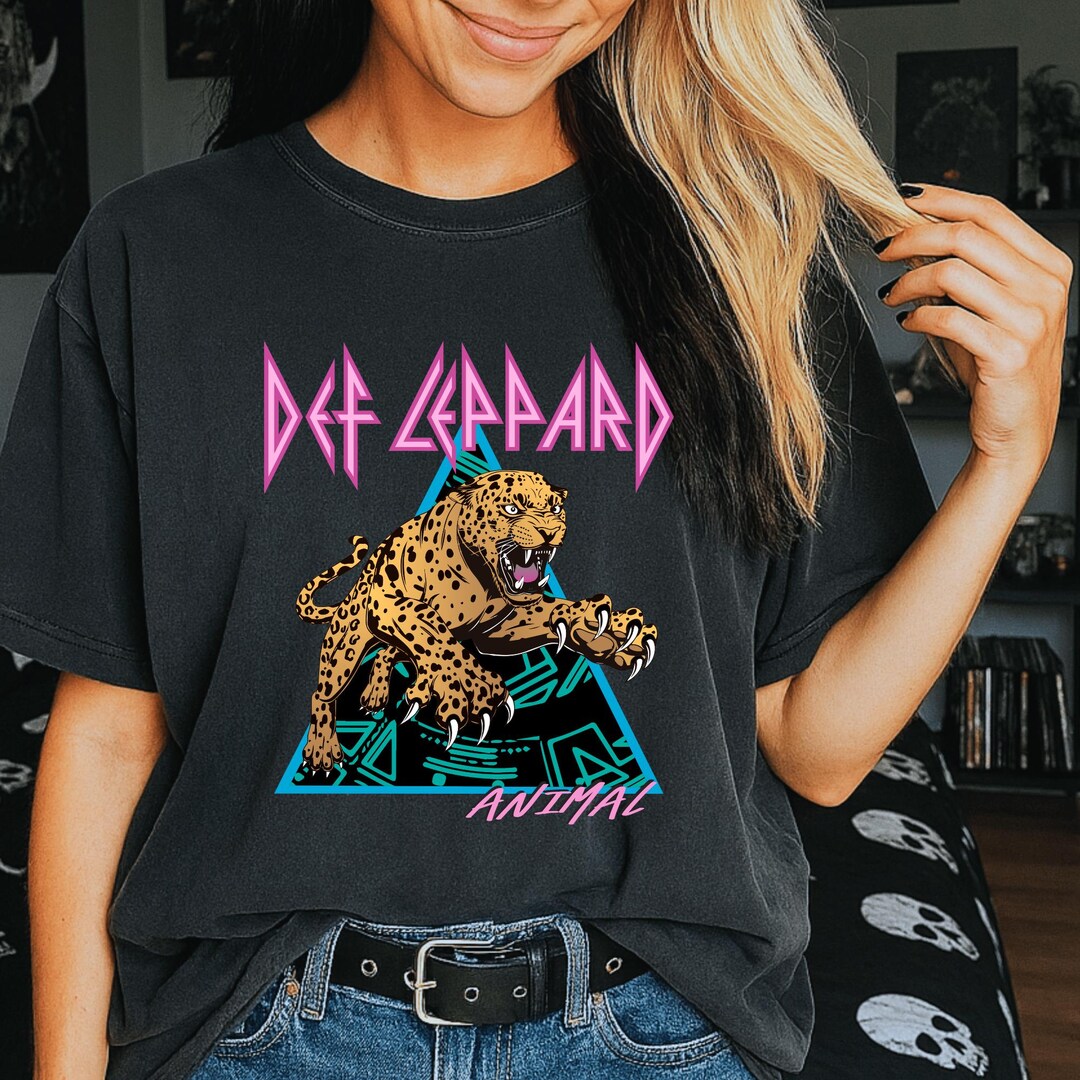 80s Def Leppard T-shirt, Band Tee, Band Graphic Tee, Def Leopard ...