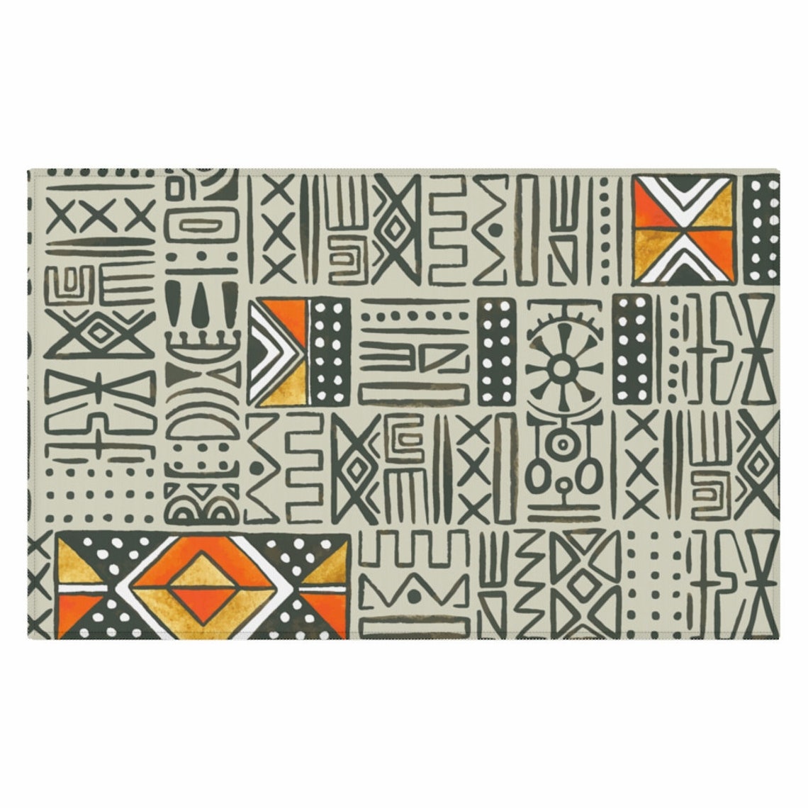 African Rug Ethnic Dornier Rug African Tribal Pattern Rug - Etsy