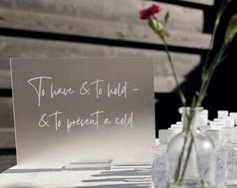 Frosted Acrylic Wedding Sign Bundle - Etsy