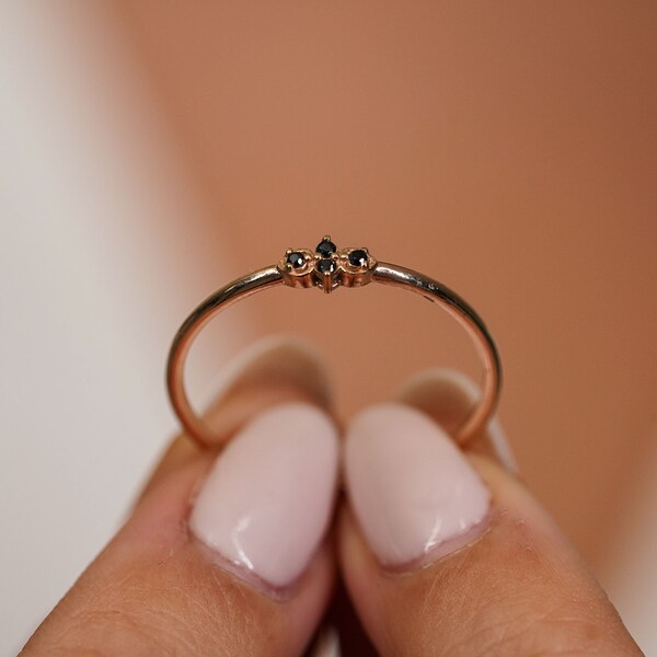 Small Diamond Ring - Etsy