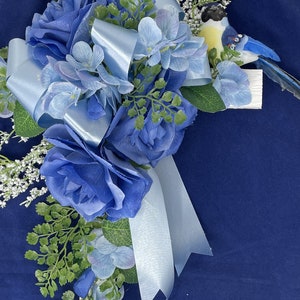 Cemetery Flowers Blue Graveside Cross Memorial Stake - Etsy