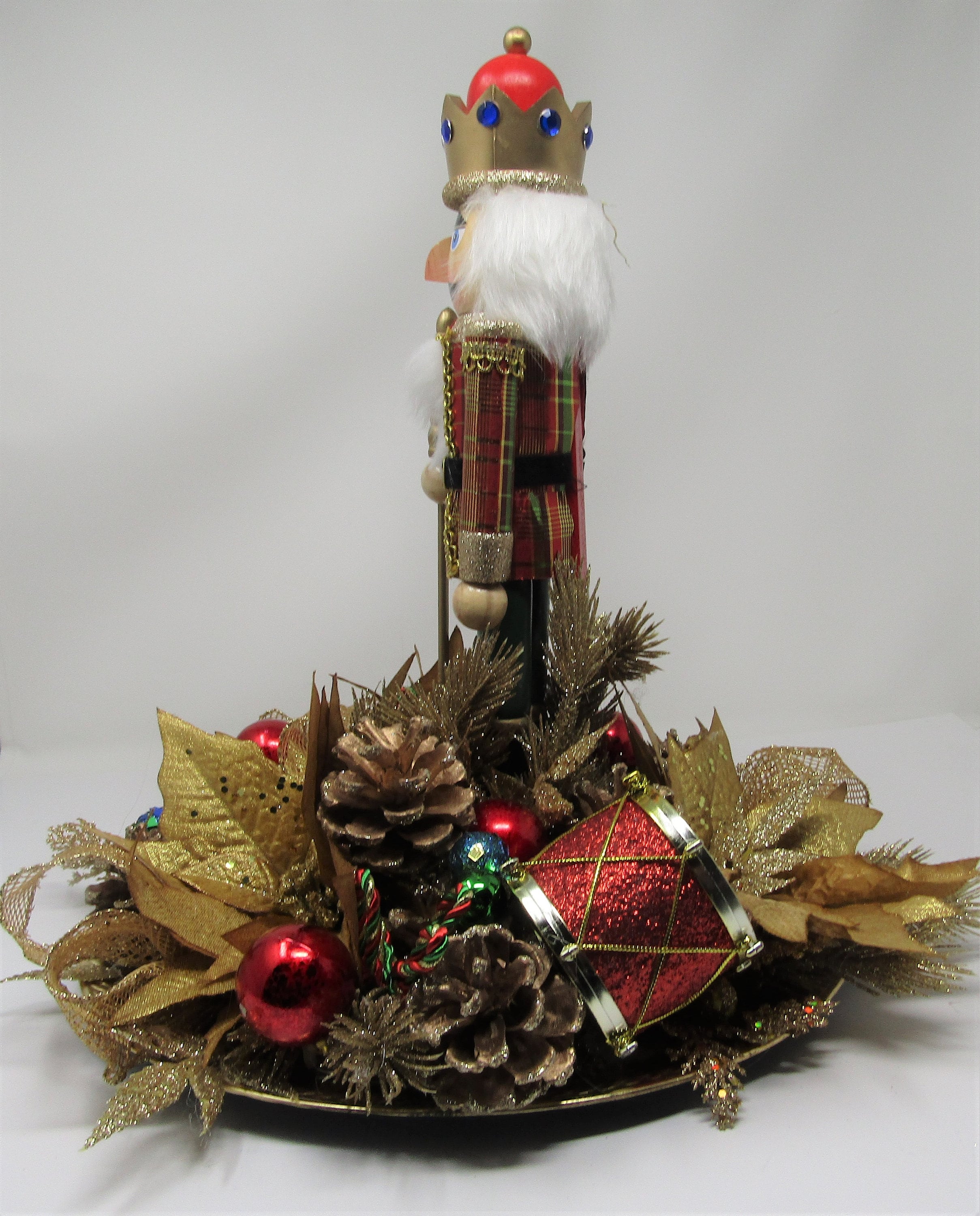 Christmas Nutcracker Arrangement, Christmas Table Decor , Nutcracker Centerpiece, Holiday Floral ...
