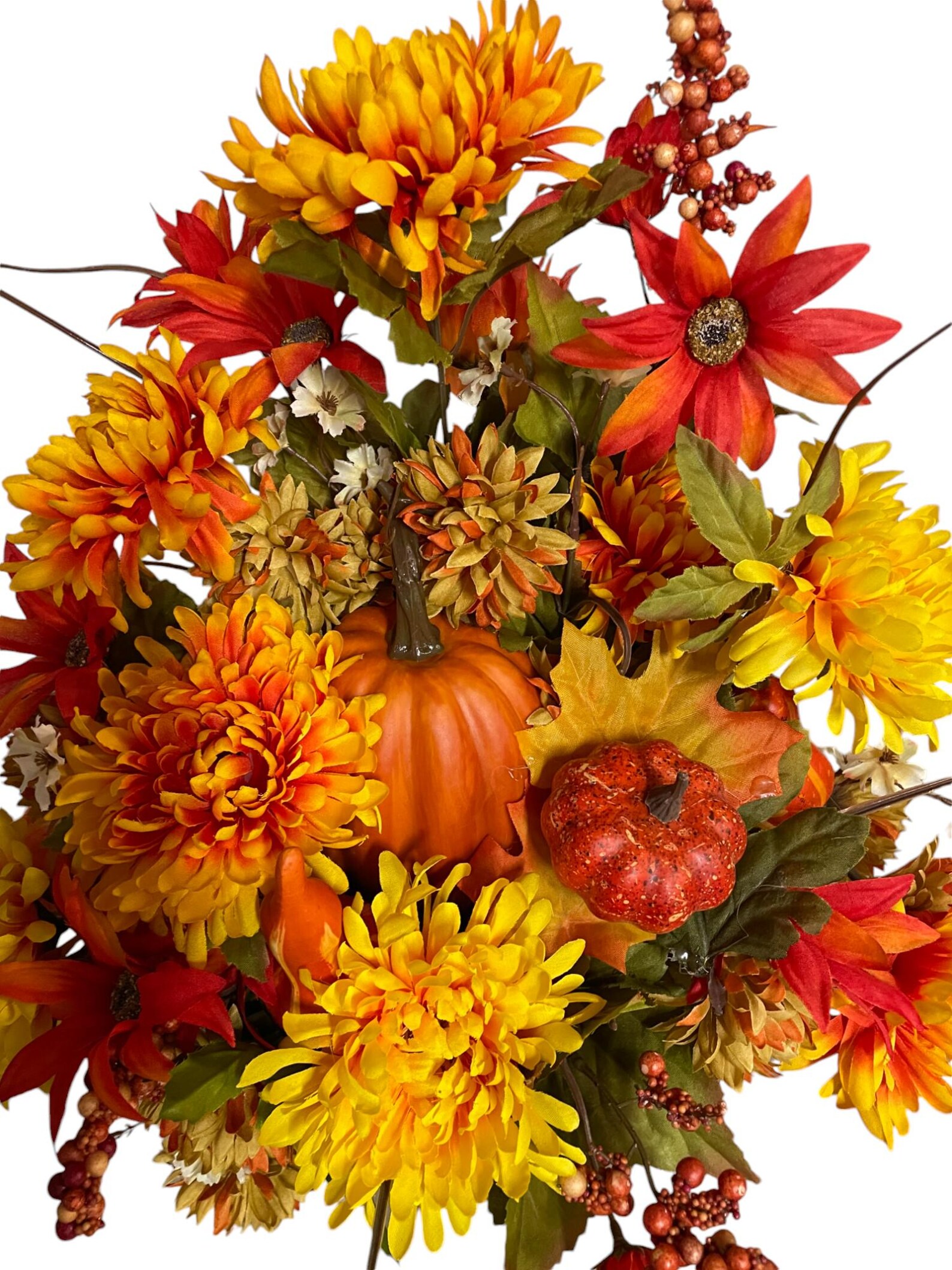 Fall Autumn Floral Arrangement Farmhouse Orange Yellow - Etsy