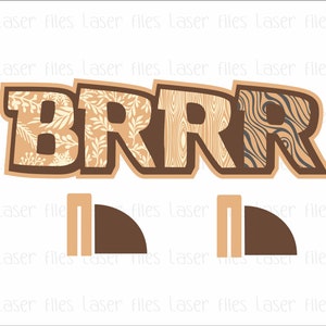 Brrr Word Block SVG | Glowforge Laser | Mantle Decor Svg | Christmas ...