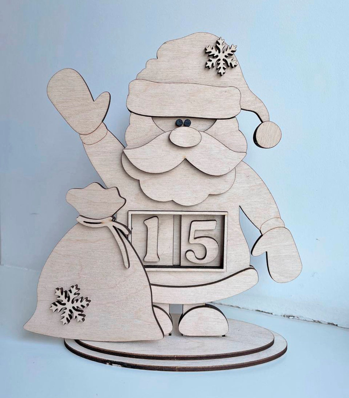 Santa SVG File Laser Cut Filestanding Santa SVG Filenorth - Etsy