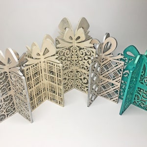 3D Standing Christmas Presents Set of 5 - SVG Digital Download for ...