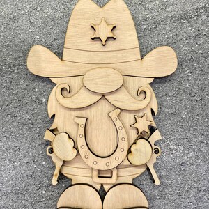 Cowboy Sheriff Dwarf SVG File ,gnome on the Shelf, Cowboy Gnome , Gnome ...