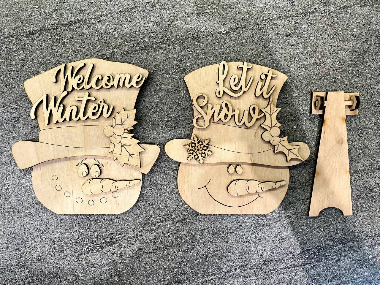 Winter Snowman Head SVG Snowbird Cardinal Winter SVG Snowman Laser Cut ...