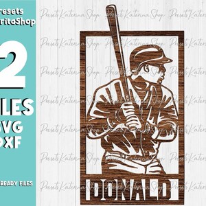 Personalized Baseball Sports Sign SVG ,baseball Sign 2 Designs SVG File ...