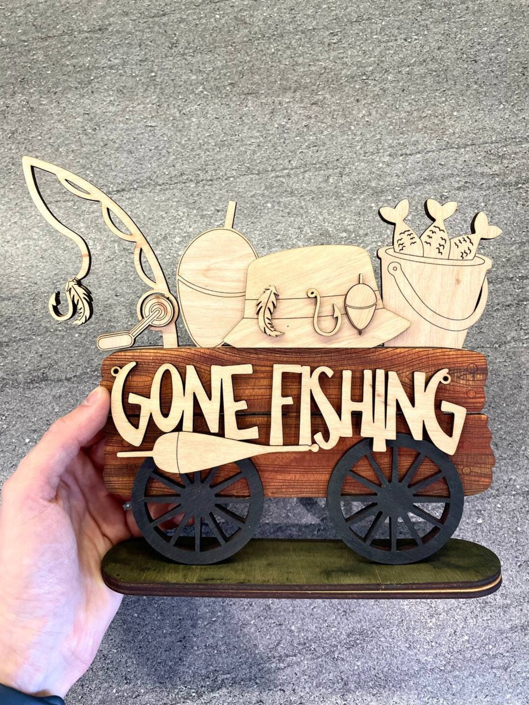 Fishing Signs,laser SVG File ,laser Cutting File,laser Cutting of ...
