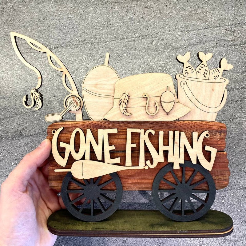 Gone Fishing Sign - Etsy