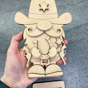 Cowboy Sheriff Dwarf SVG File ,gnome on the Shelf, Cowboy Gnome , Gnome ...