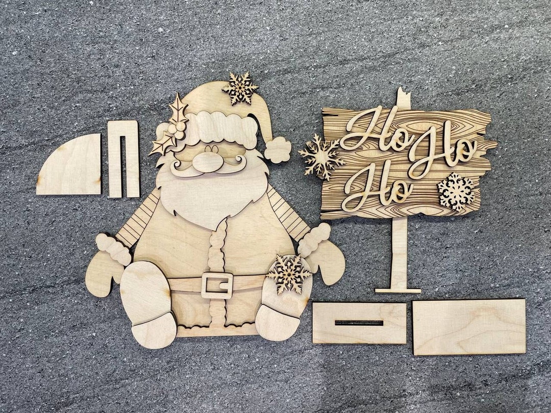 Shelf Sitter Santa Elf Laser Cut File, Christmas Laser File, Glowforge ...