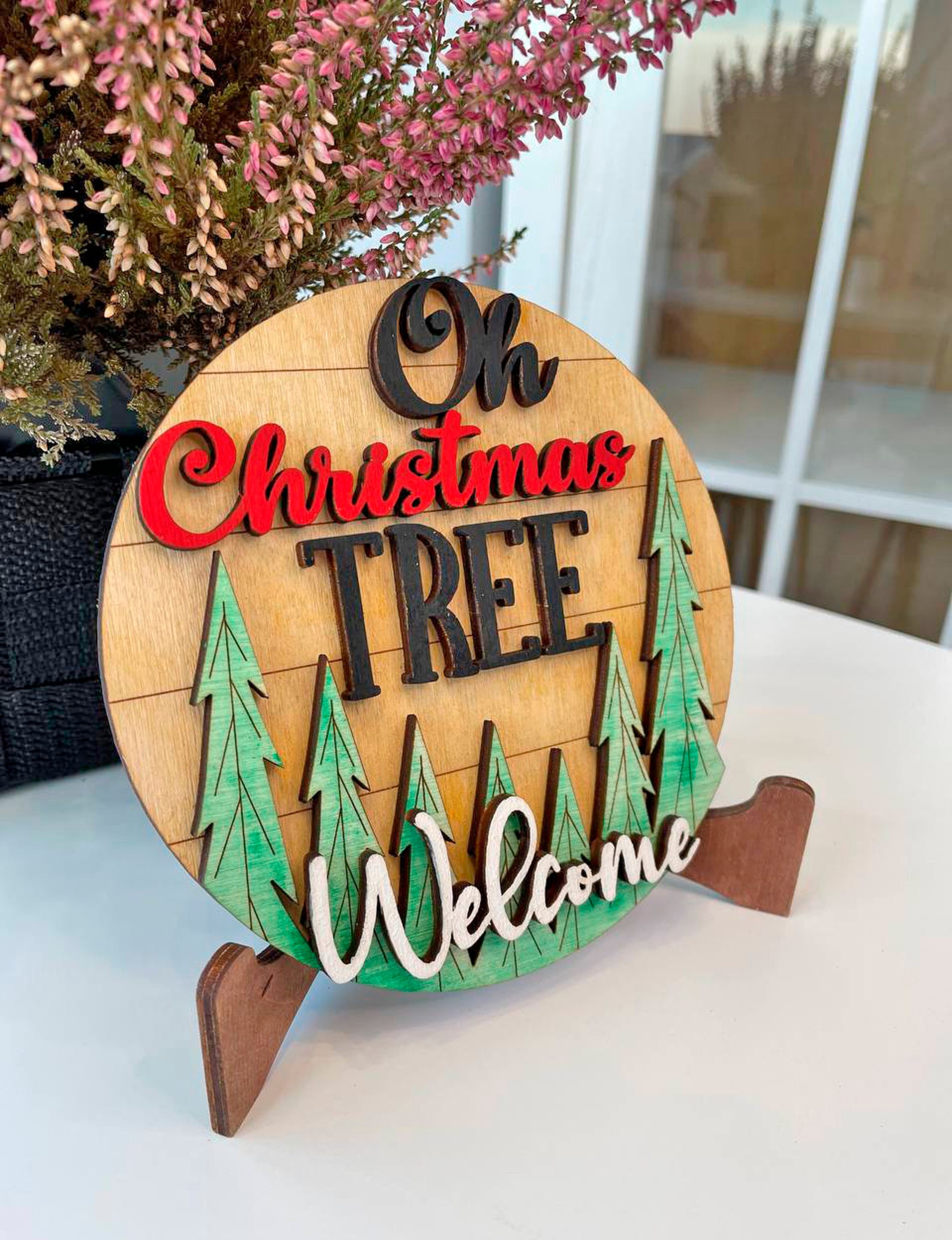 Oh Christmas Tree Sign Svg,ornaments Door Hanger Svg,indoor Sign ...