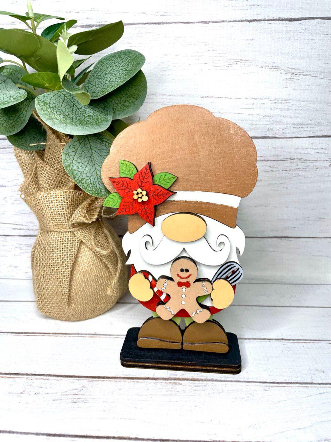 Gingerbread Baker Gnome SVG File,gnome Shelf Sitter,baker Gnome Svg ...