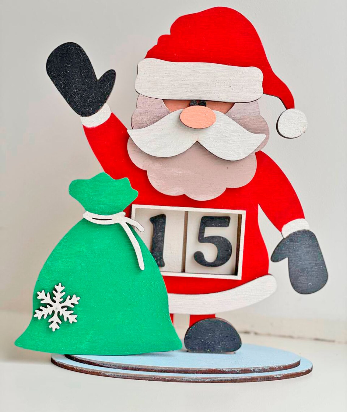 Santa SVG File Laser Cut Filestanding Santa SVG Filenorth - Etsy