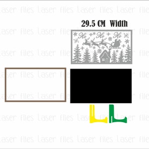Santa Laser Cutting File, Christmas Laser File, Glowforge Laser Design ...