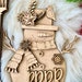 Snowman Laser Cut File,winter Snowman Snowflake Laser File, Glowforge ...
