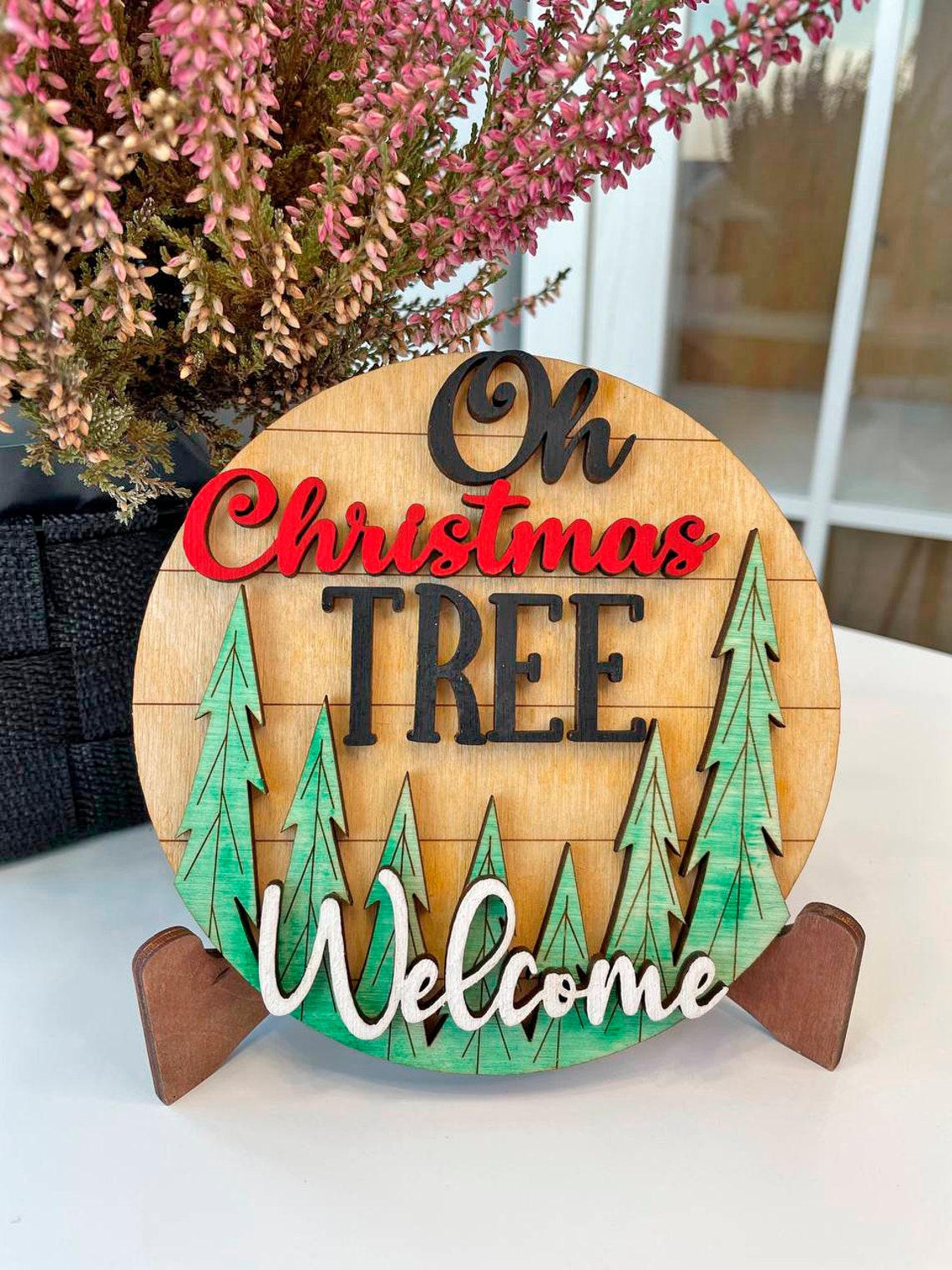 Oh Christmas Tree Sign Svg,ornaments Door Hanger Svg,indoor Sign ...