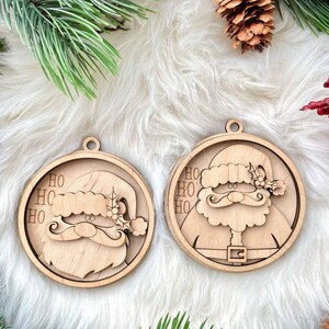 Santa Christmas Ornament Bundle SVG File Ornament Bundle SVG Santa ...