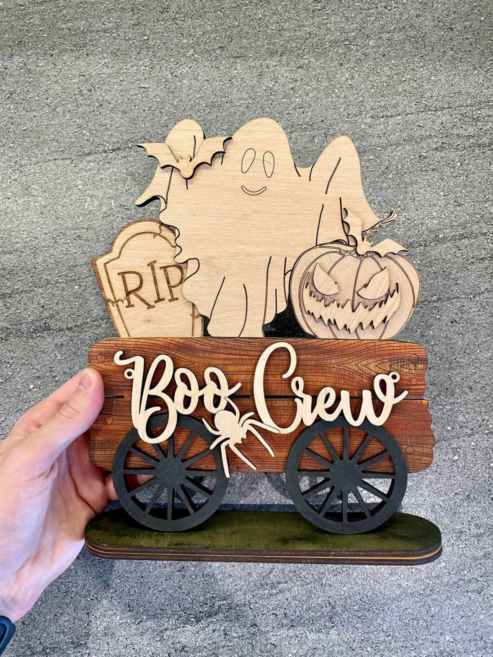 Spooky Standing Interchangeable Stand for Glowforge - Halloween Cut ...