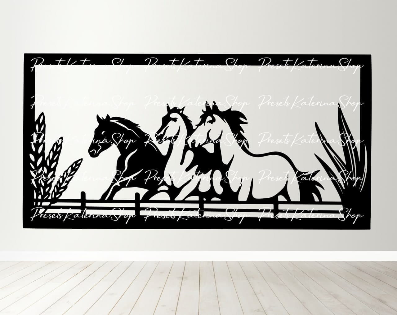 Welcome Sign Svg Horse Svg Dxf File for Laser SVG File for - Etsy