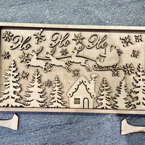 Santa Laser Cutting File, Christmas Laser File, Glowforge Laser Design ...