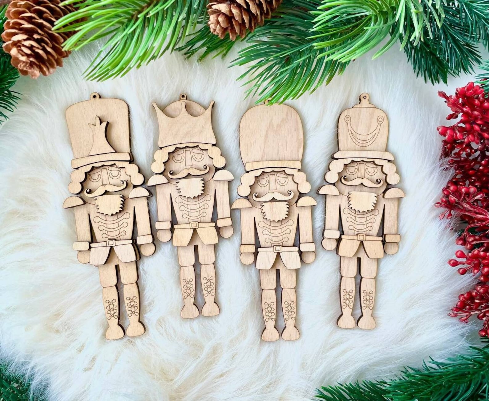 Christmas Nutcracker Sign SVG File,christmas Ornament Bundle Laser Cut ...