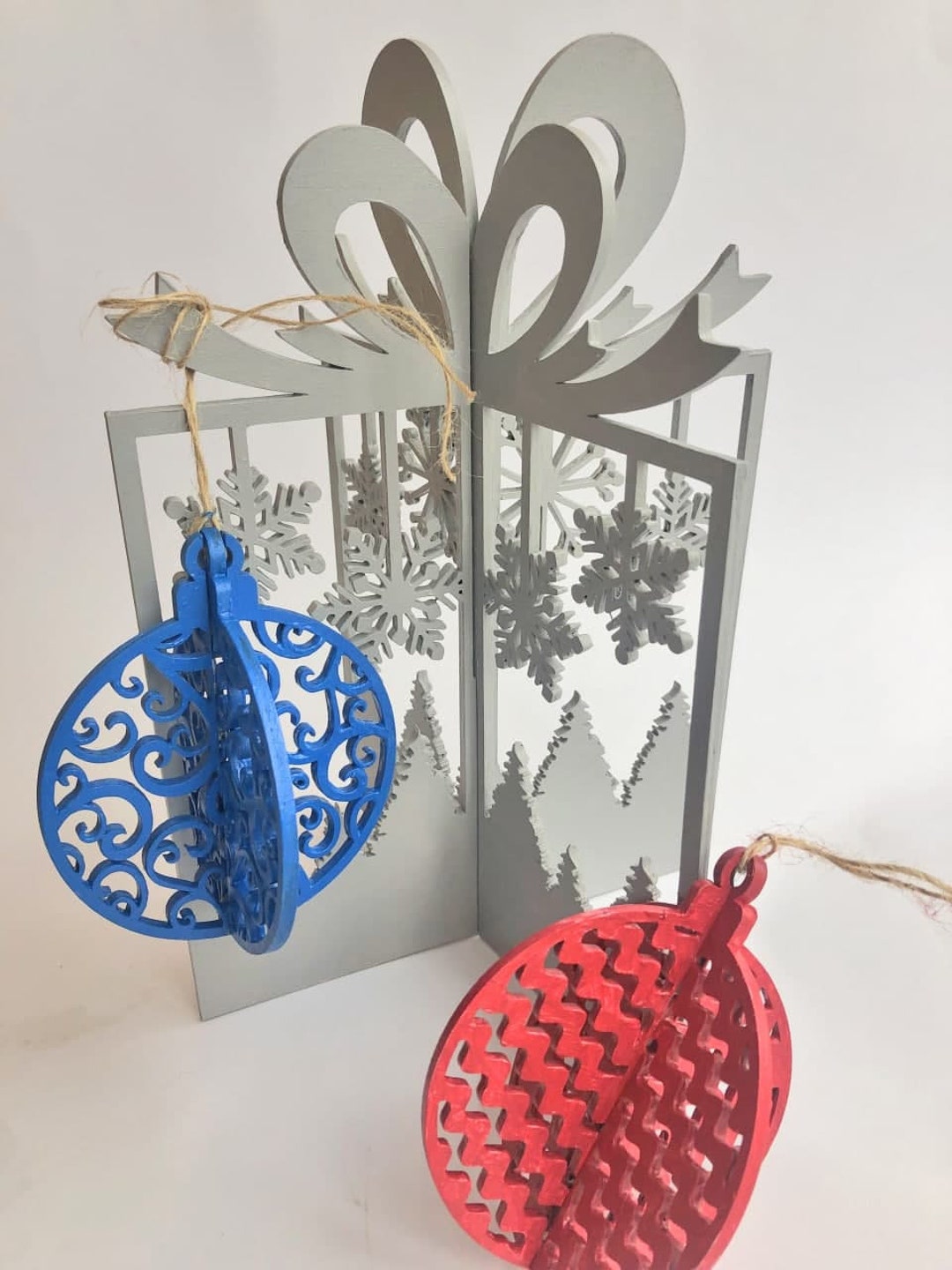3D Standing Christmas Presents Set of 3 - SVG Digital Download for ...