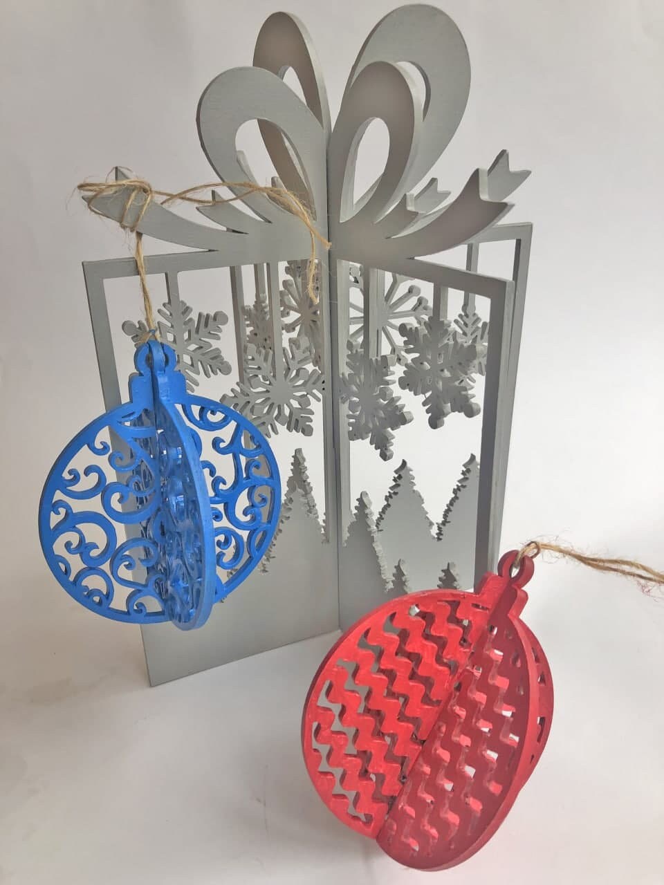 3D Standing Christmas Presents Set of 3 - SVG Digital Download for ...