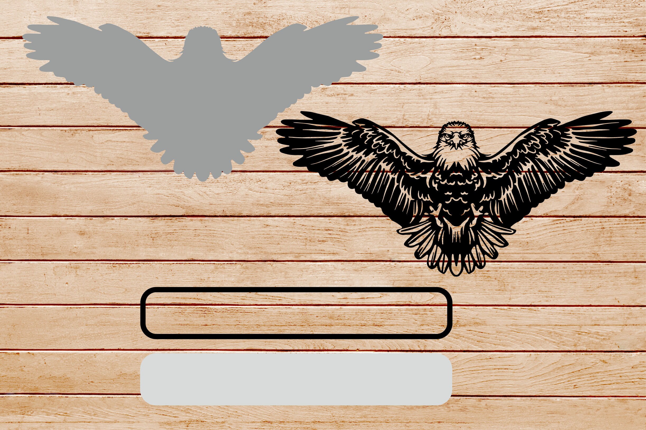 Entrance Sign of a Multi-layered White-headed American Eagle Laser Cut ...