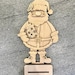 Standing Mini Santa SVG File - Laser Cutting for Christmas Shelf Decor ...