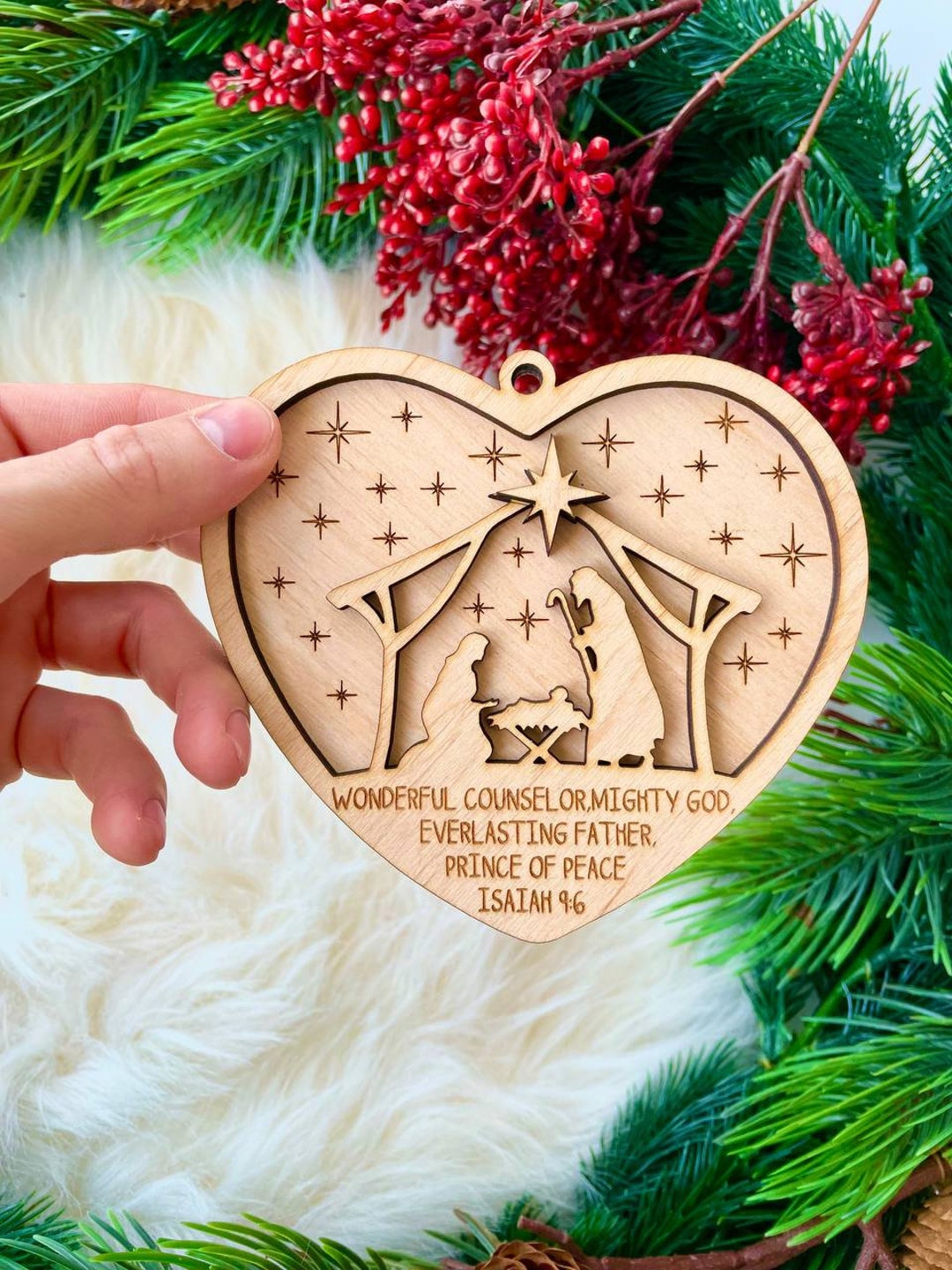 Religious Christmas Ornament Bundle SVG File,silent Night Svg,christmas ...