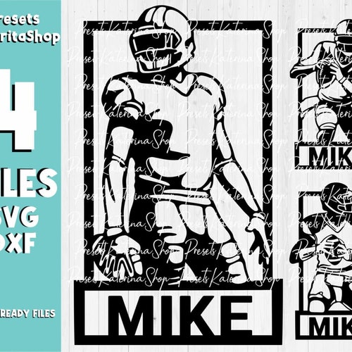 Personalized Football Sports Sign SVG football Sign 6 Designs - Etsy