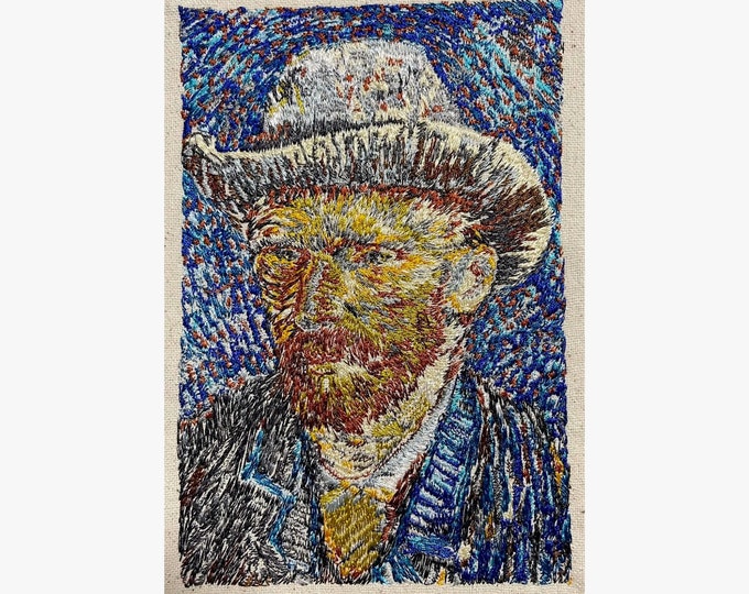 Starry Night Machine Embroidery Design Van Gogh Starry Night ...