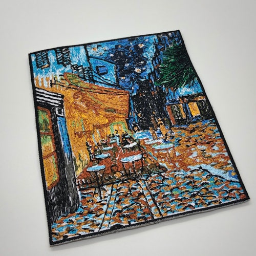 Starry Night Machine Embroidery Design Van Gogh Starry Night - Etsy