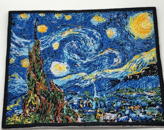 Starry Night Machine Embroidery Design Van Gogh Starry Night ...