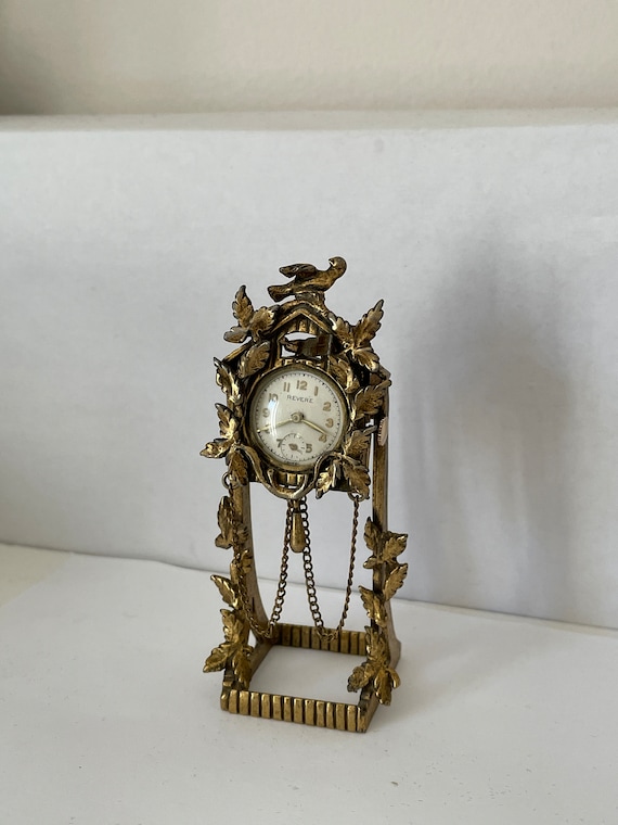 Cuckoo Clock Grandfather Clock Stand Ladies Pin Brooc… - Gem