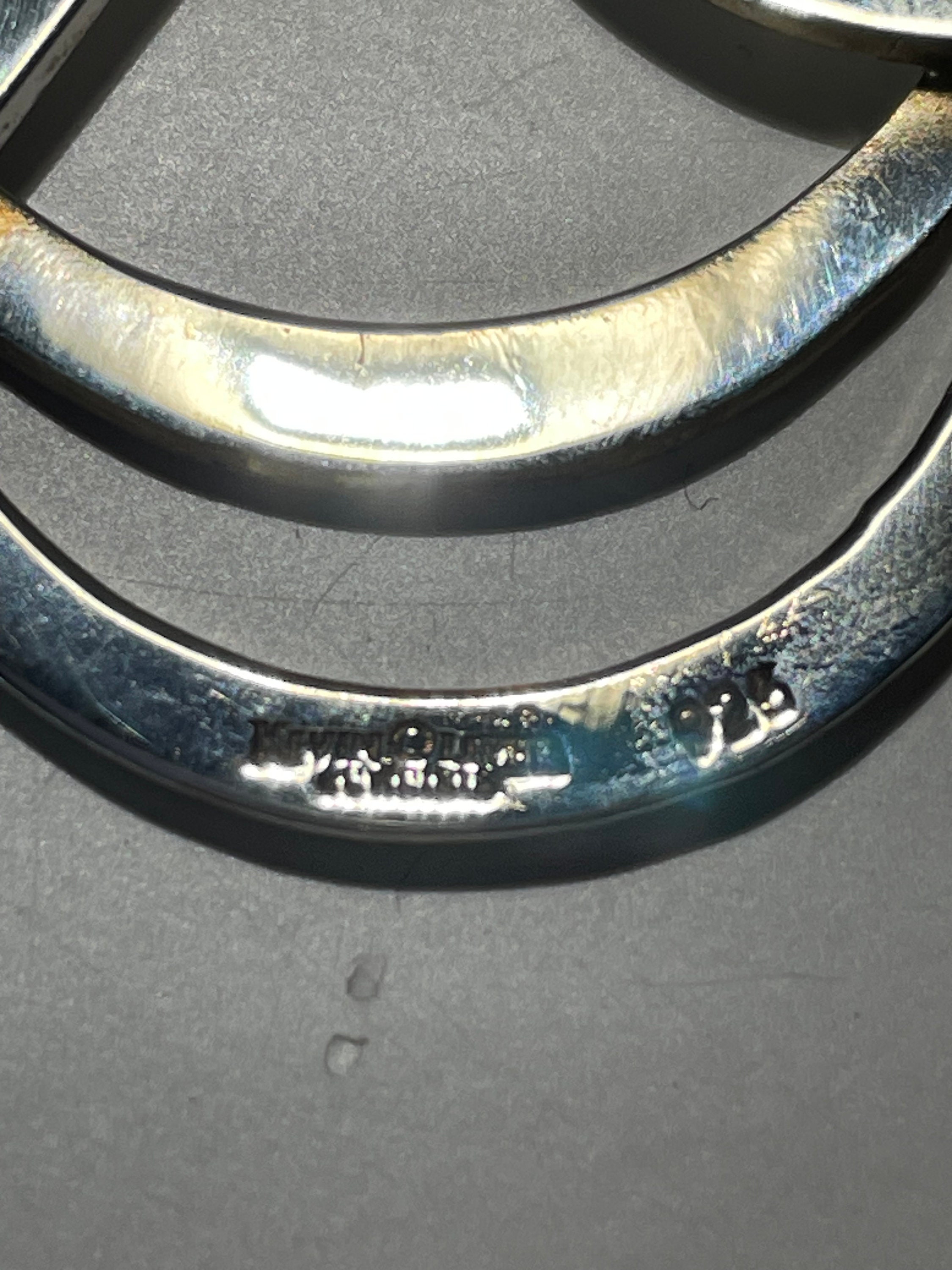 Modernist Kevin Oliver Jewelers Geometric Sterling Silver Choker ...