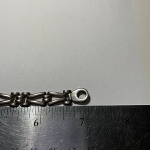 Sterling Silver Hinged Gate Link Bracelet 7" Made in Italy - Etsy