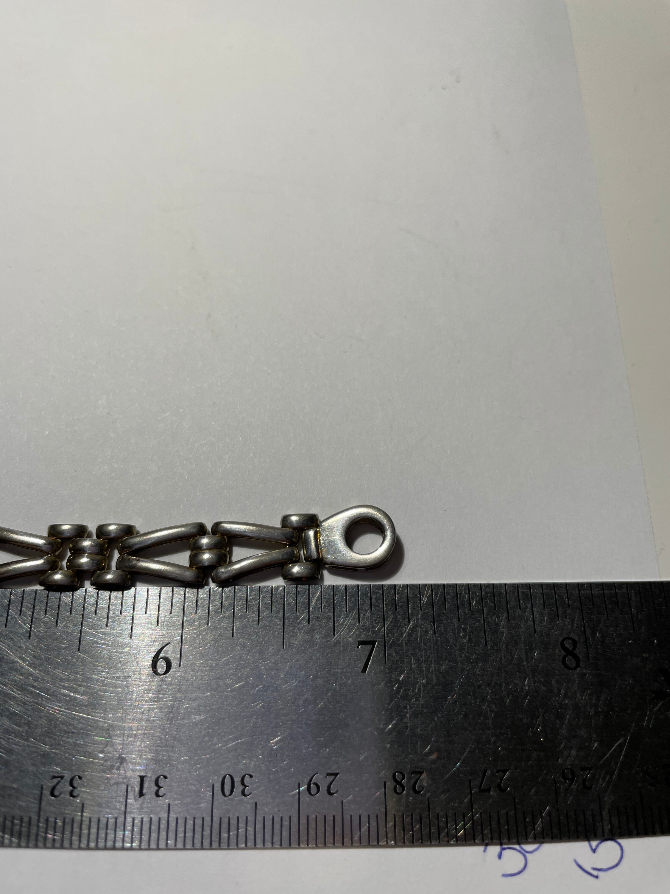 Sterling Silver Hinged Gate Link Bracelet 7 Made in - Etsy