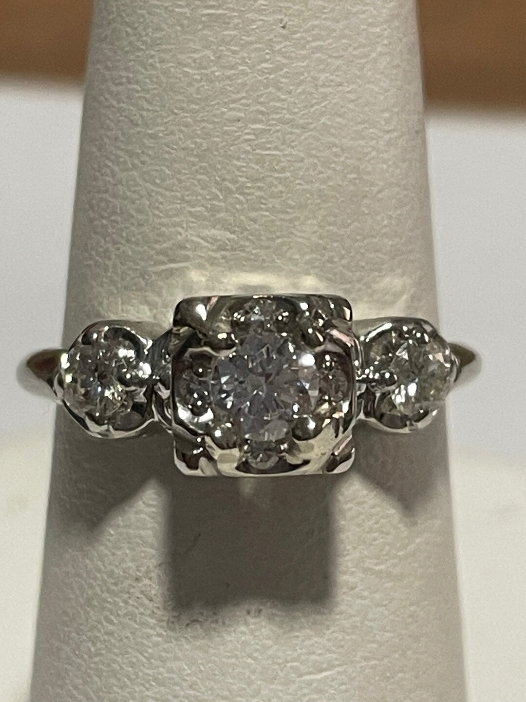 Vintage Flawless Diamond Engagement Ring 1/2 CTTW - Etsy