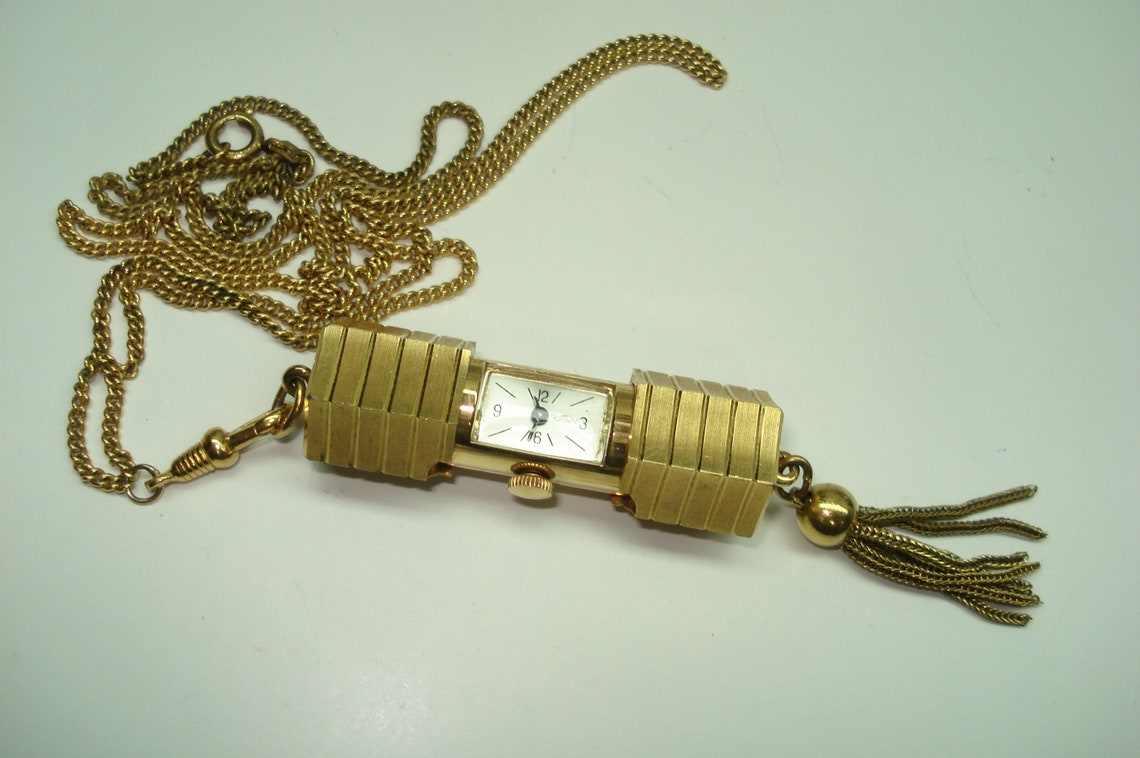 Peek a Boo Ladies Pendant Sliding Watch by Kelbert Hand | Etsy
